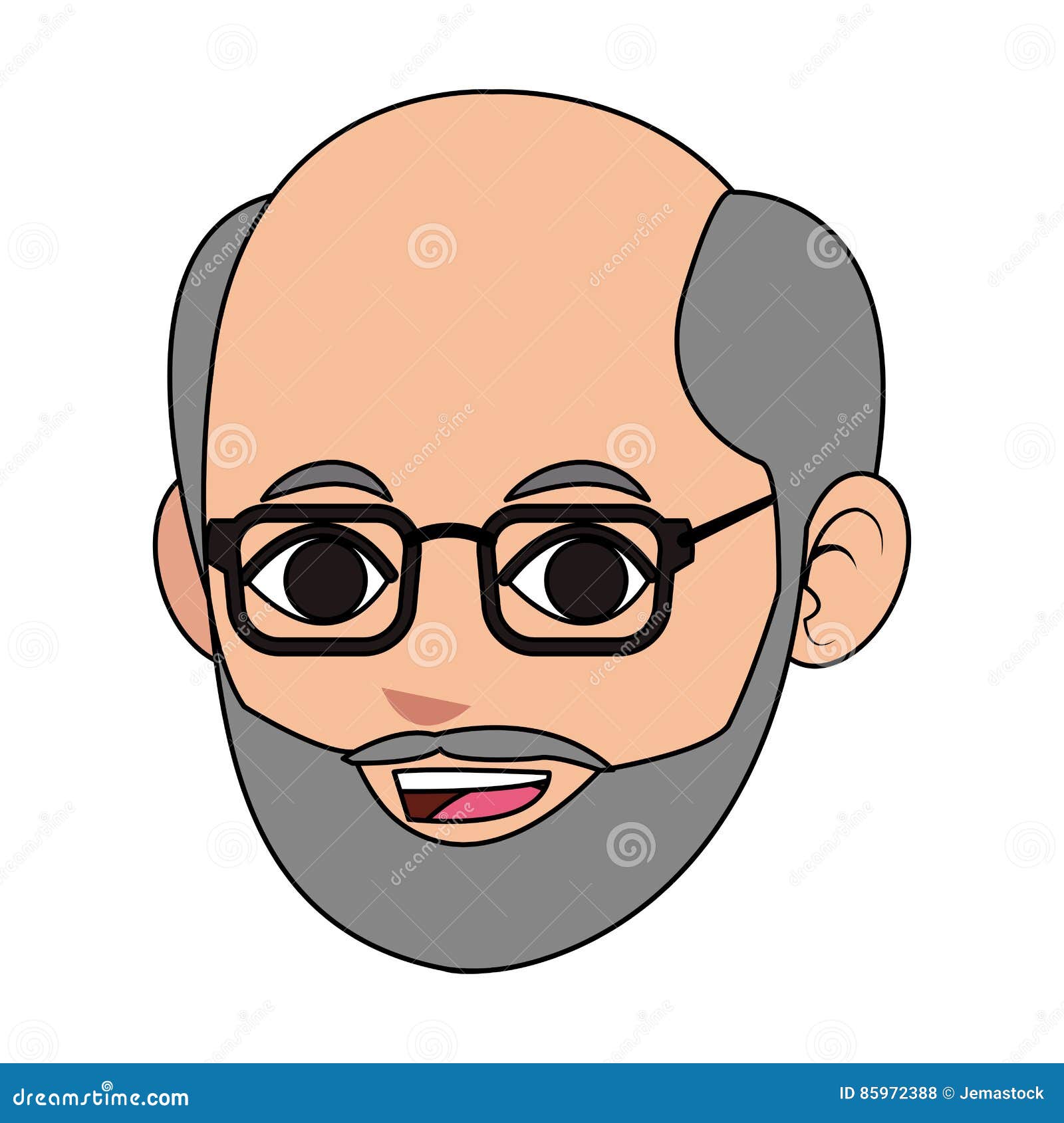 Face of man icon image stock vector. Illustration of portrait - 85972388