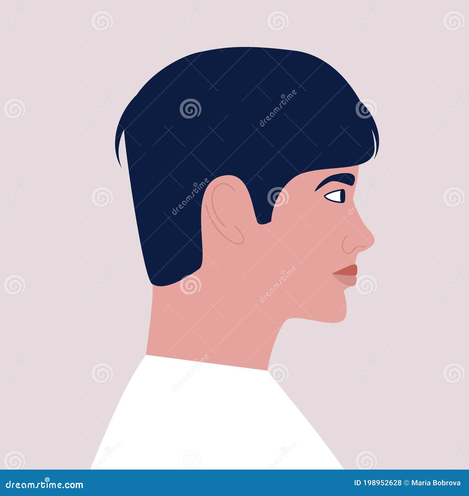 Face stock vector. Illustration of people, male, face - 198952628