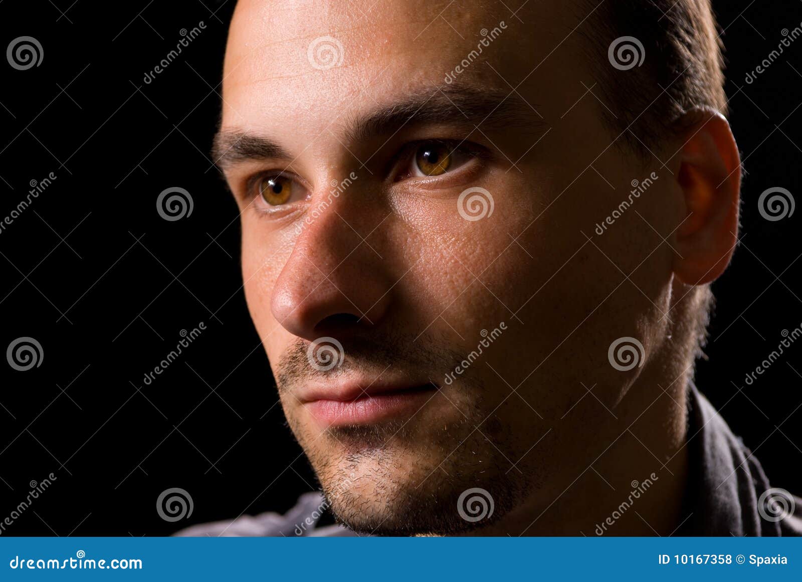 Face masculina foto de stock. Imagem de sensual, beleza - 10167358