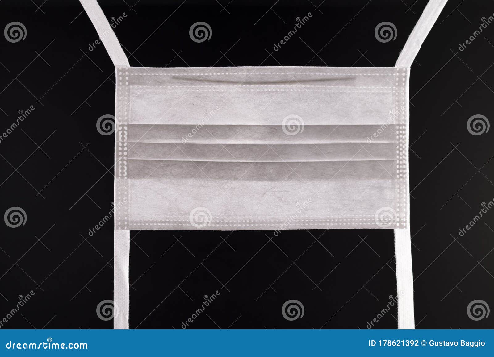 Face Mask with Black Background Stock Photo - Image of font, background ...