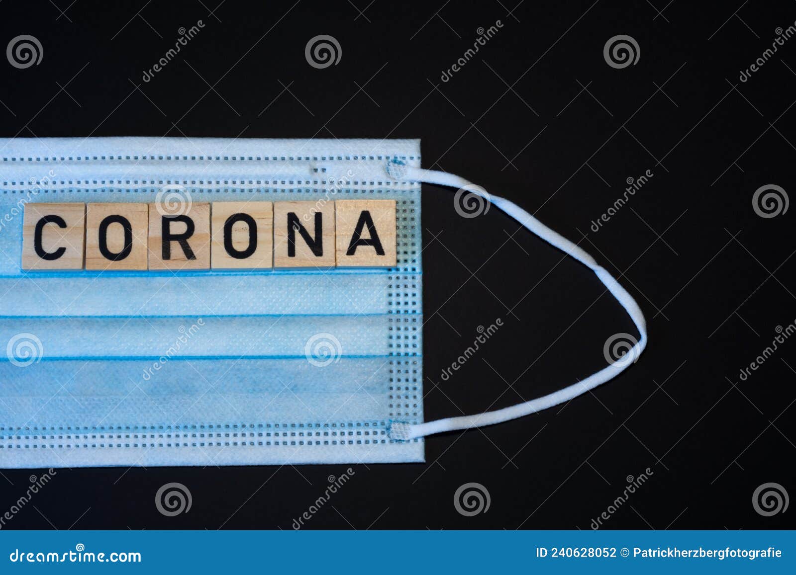 Face mask with corona word stock photo. Image of covid - 240628052