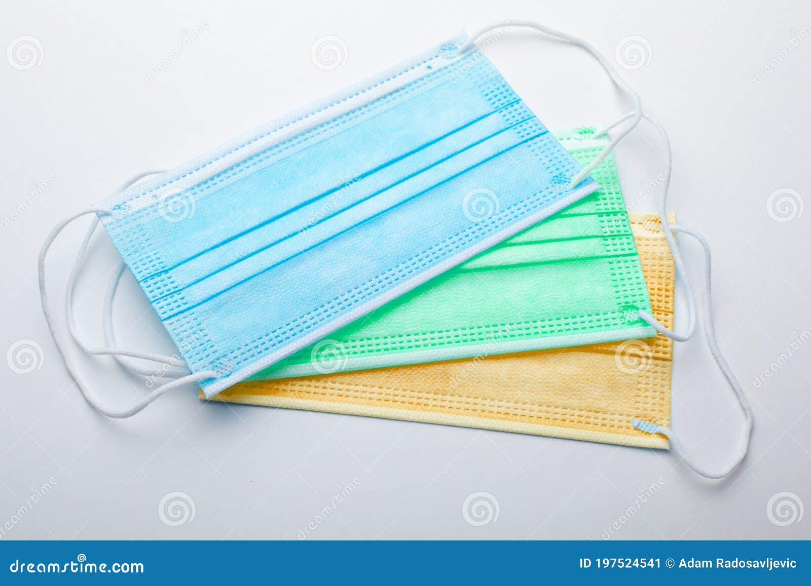 Face Mask with Different Colors Stock Image - Image of health ...