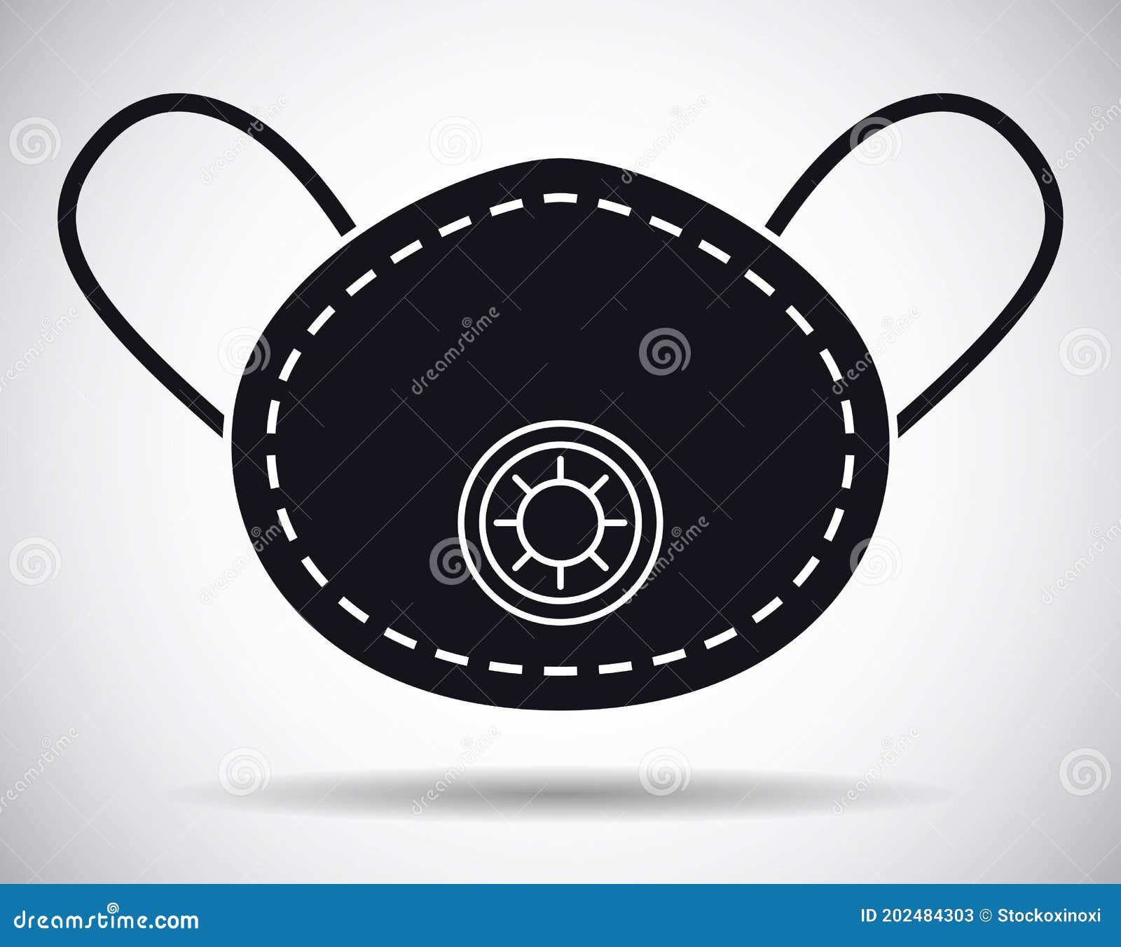 Face Mask Ffp and Filter Mask Icon Symbol Stock Vector - Illustration ...