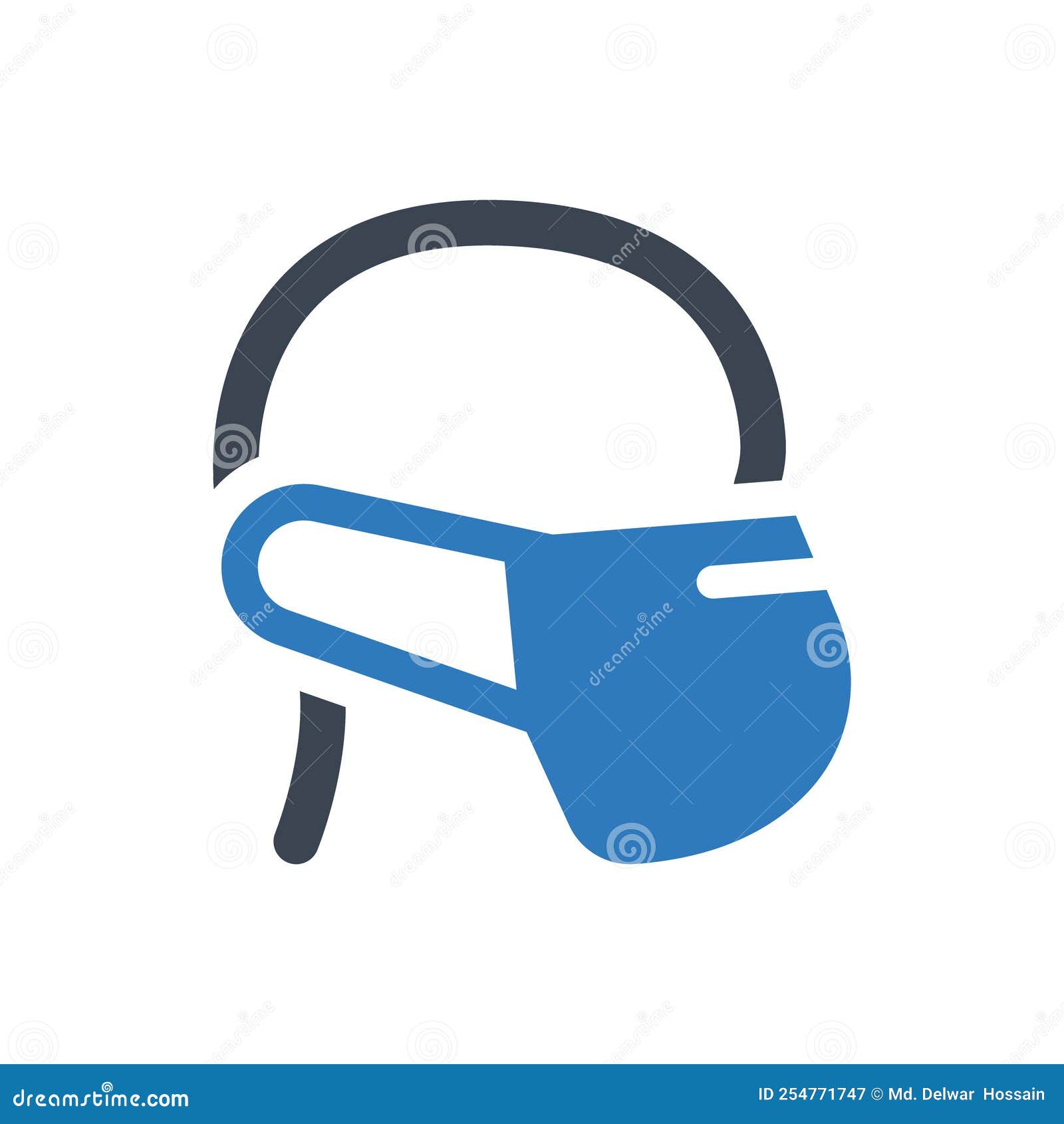 Face mask icon stock vector. Illustration of surgery - 254771747