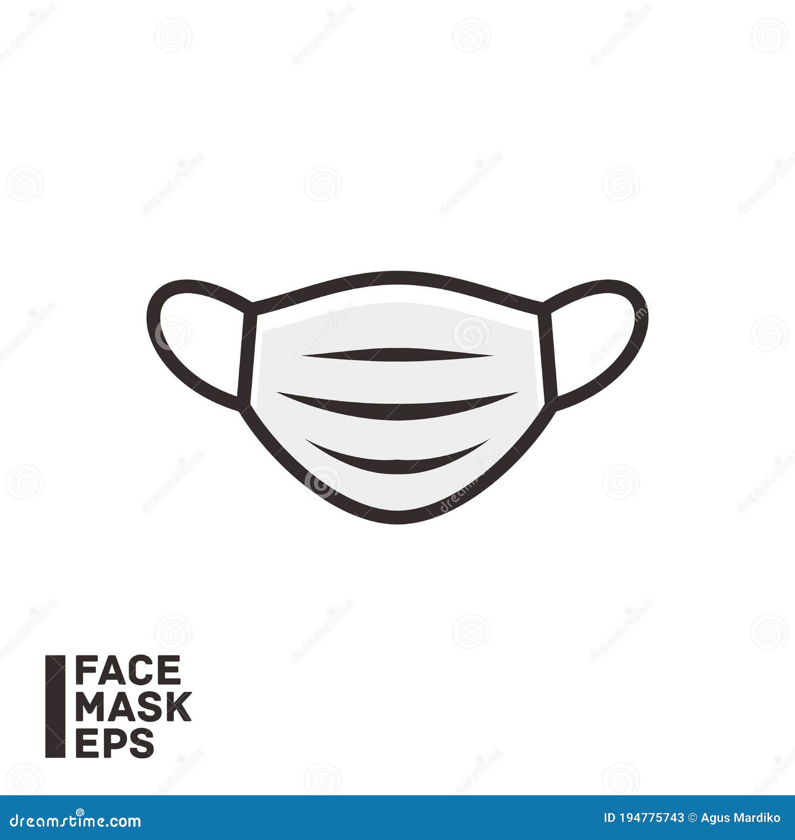 Use Face Mask Symbol, Icon Vector Eps Stock Vector - Illustration of ...