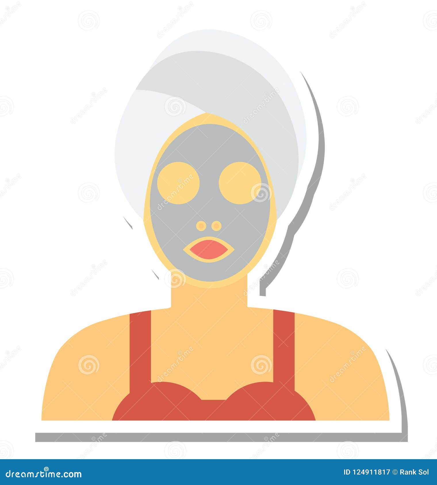 Face Mask Isolated Vector Icon Editable Special for Beauty and Spa ...