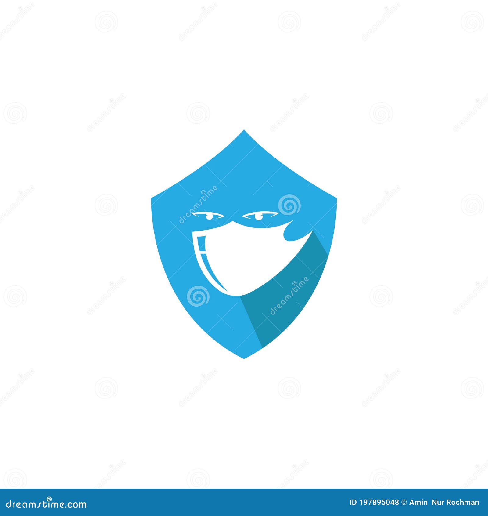 Face Mask Logo Design Vector Stock Vector - Illustration of infection ...