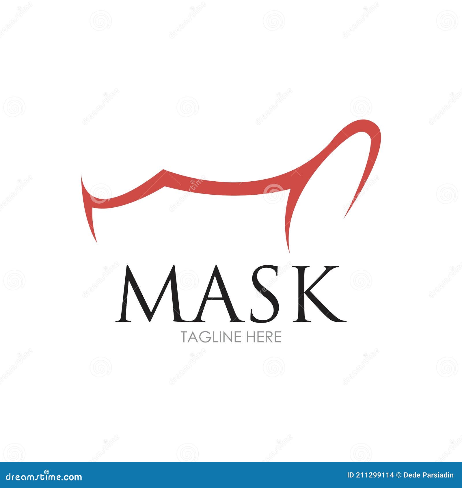 Face Mask Logo Design Vector Icon Illustrations Stock Vector ...