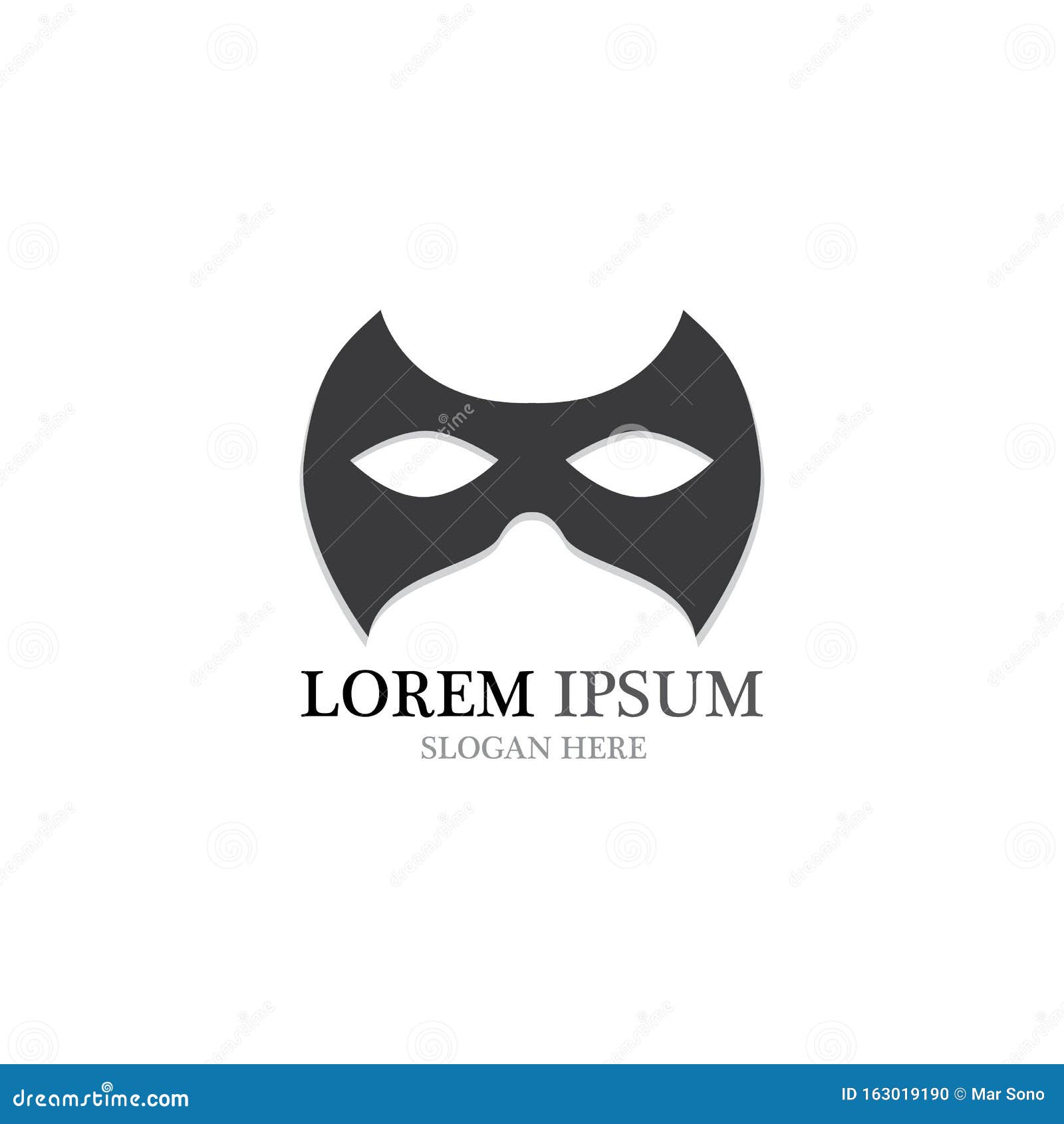 Face Mask Logo and Symbol Vector Illustration Stock Vector ...