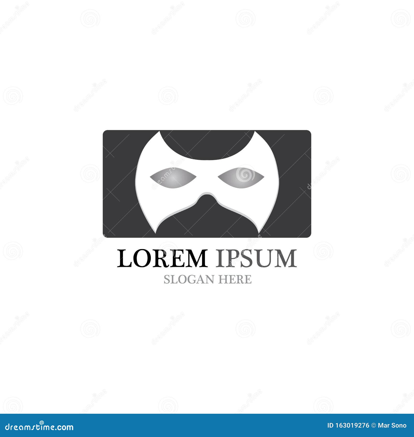 Face Mask Logo and Symbol Vector Illustration Stock Vector ...