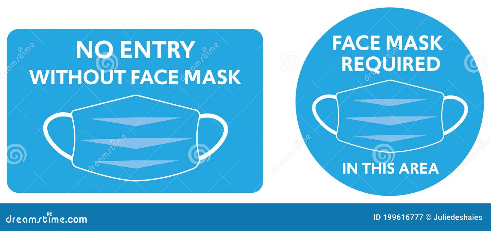 Face Mask Required Sign Symbols Rules Vector Stock Vector ...