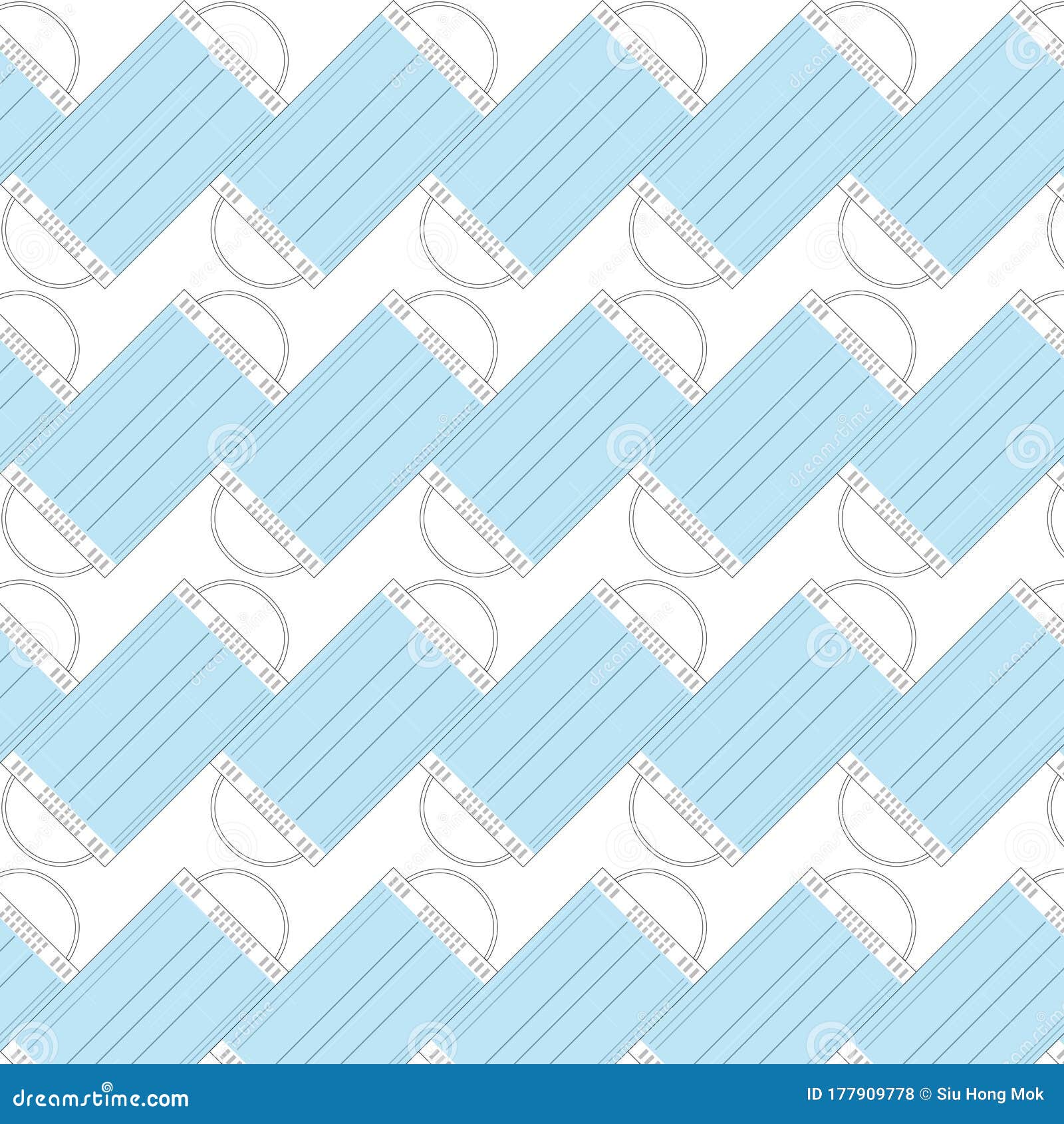 Face Mask Seamless Pattern Illustration Stock Vector - Illustration of ...