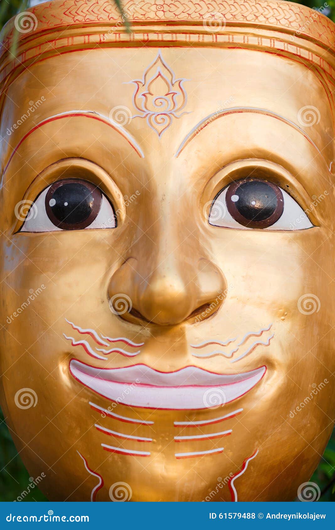 Face mask of Thai god stock photo. Image of thai, mask - 61579488