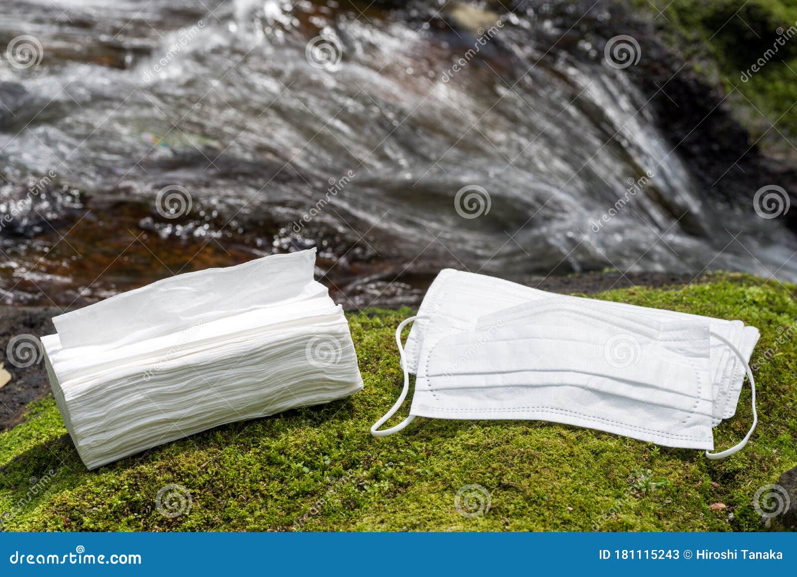 Face mask and tissues stock image. Image of expendables - 181115243