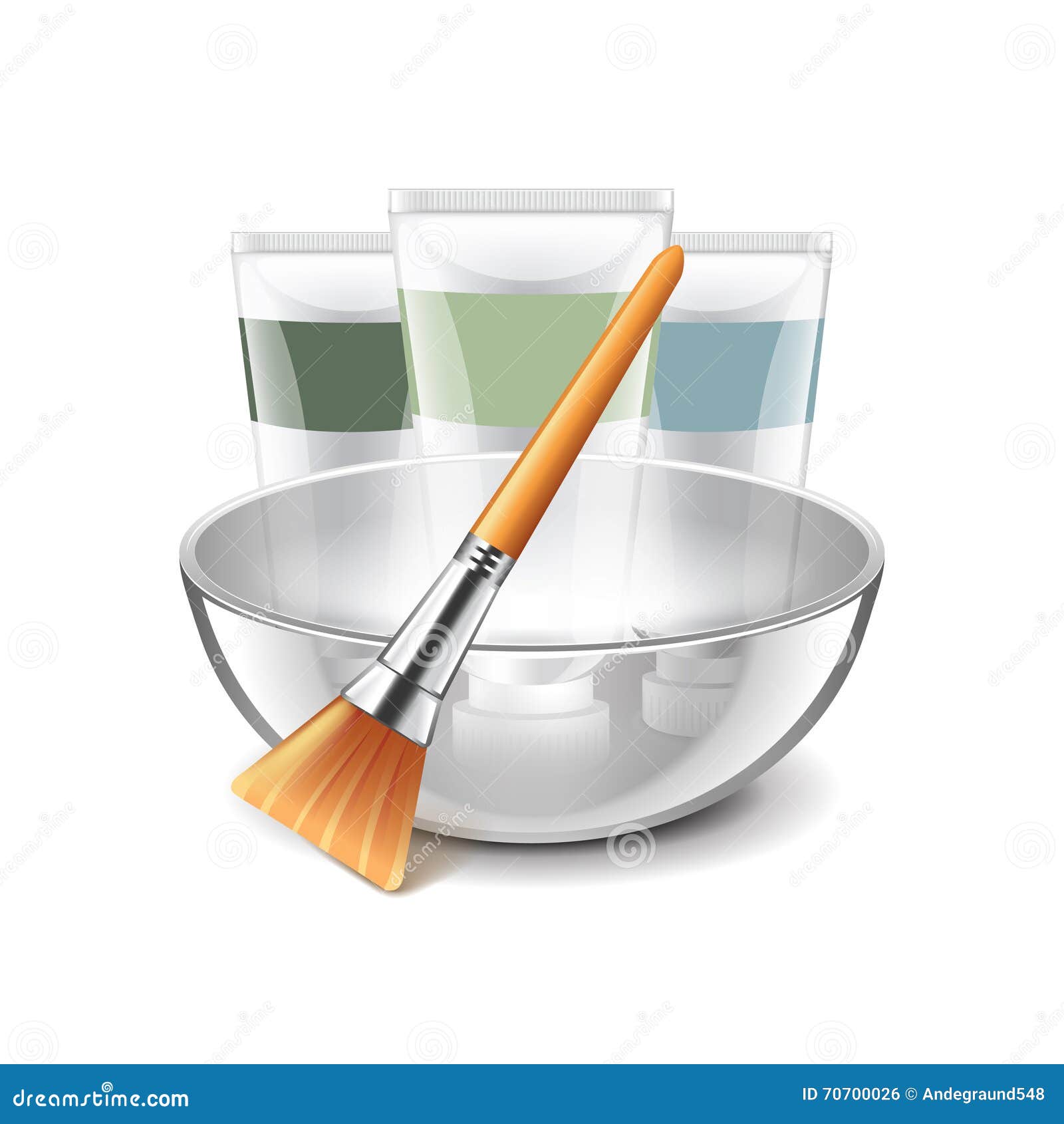 Face Mask Tools on White Vector Stock Vector - Illustration of green ...
