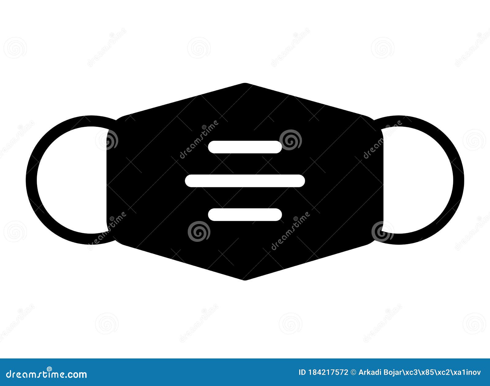 Face Mask Required Banner. Girl Wearing Mask. Front Door Sign. Warning ...