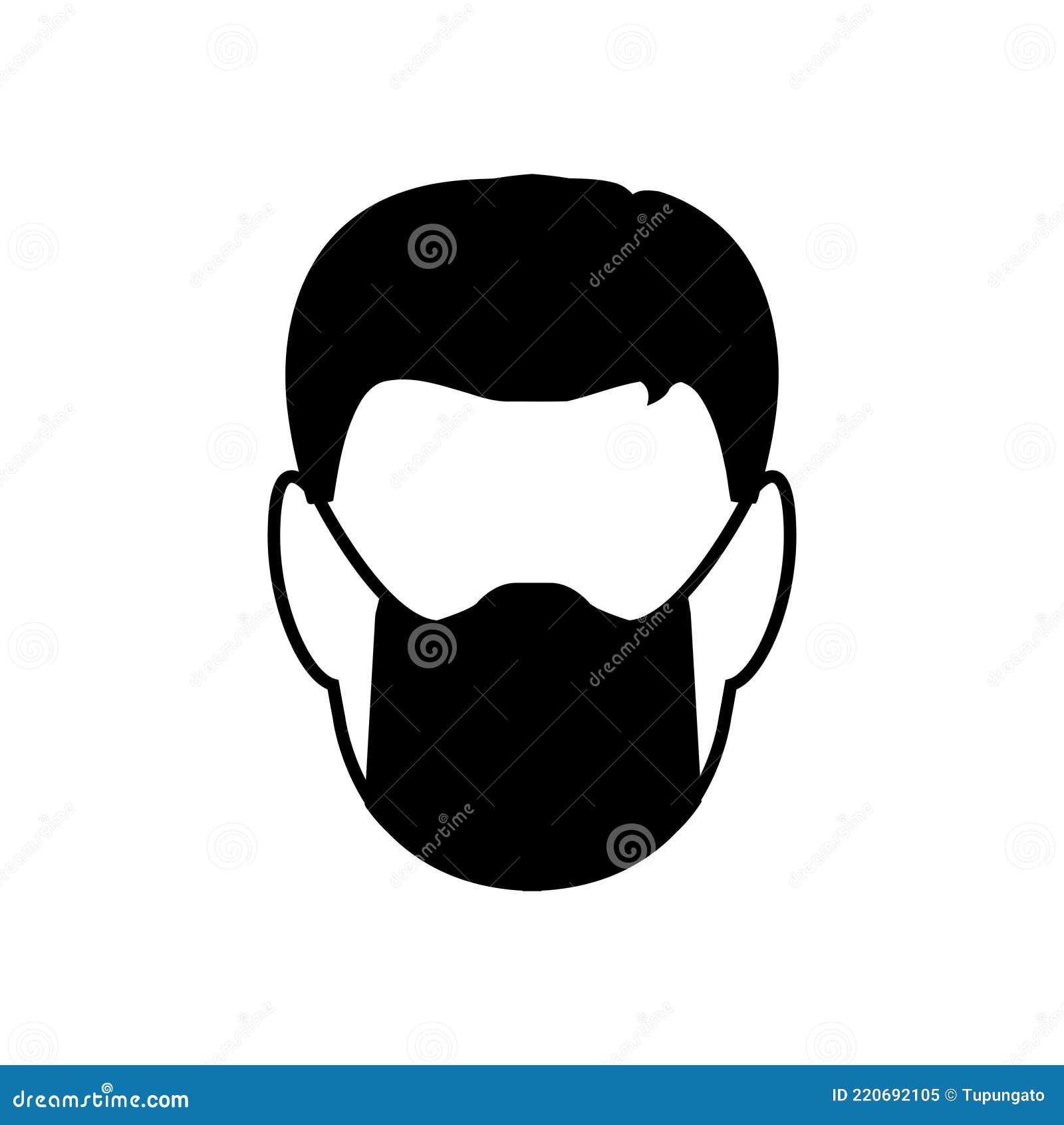 Face mask vector symbol stock vector. Illustration of person - 220692105