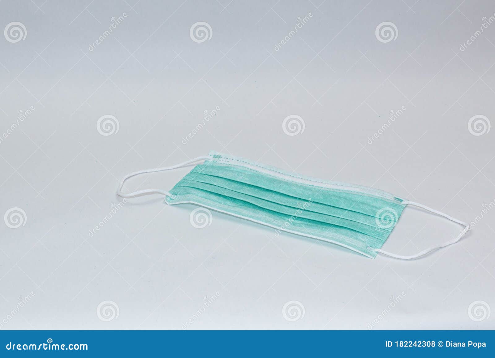 Face Mask on a White Background Stock Photo - Image of restrictions ...