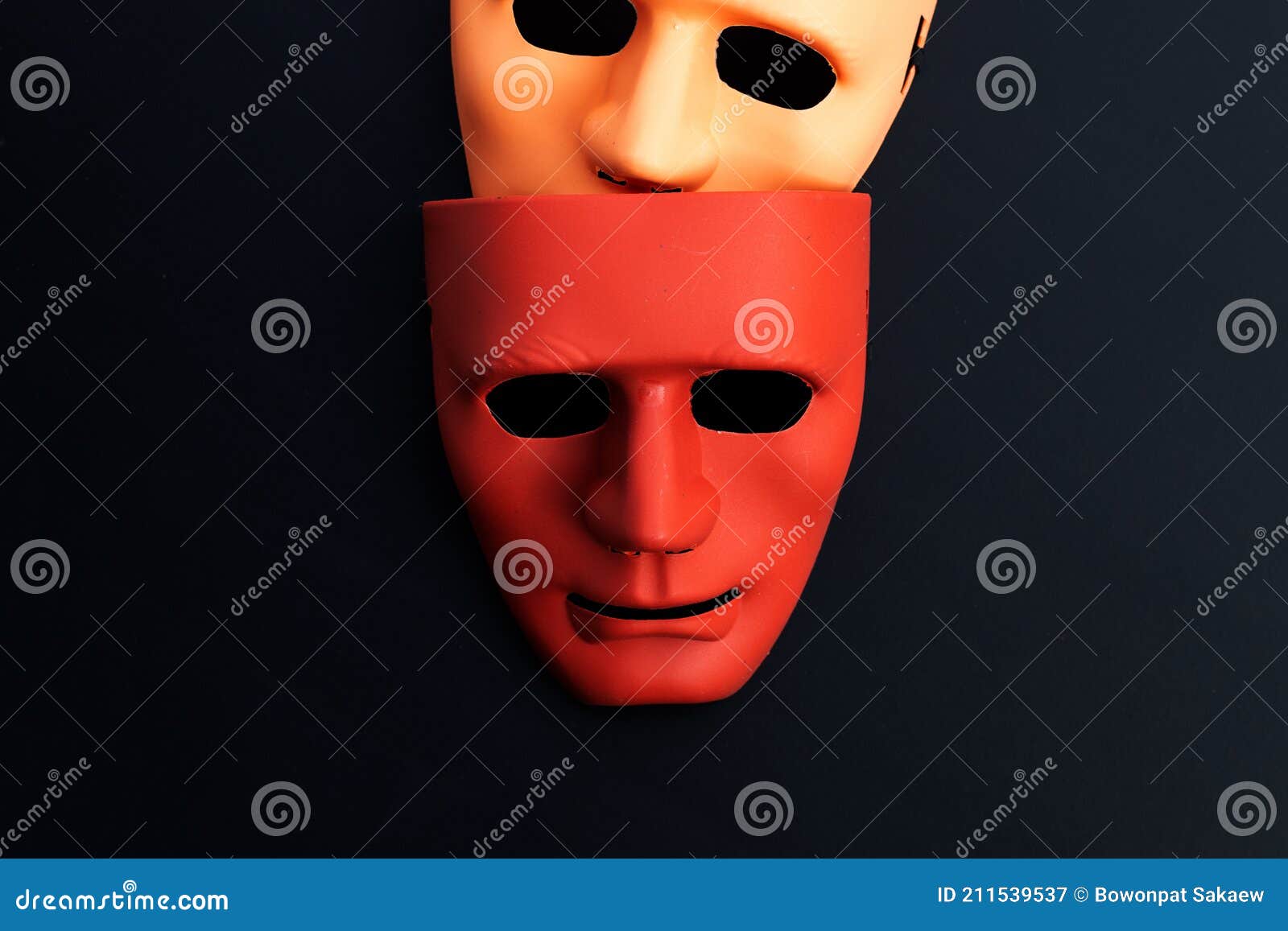 Face Masks on Dark Background Stock Image - Image of face, background ...
