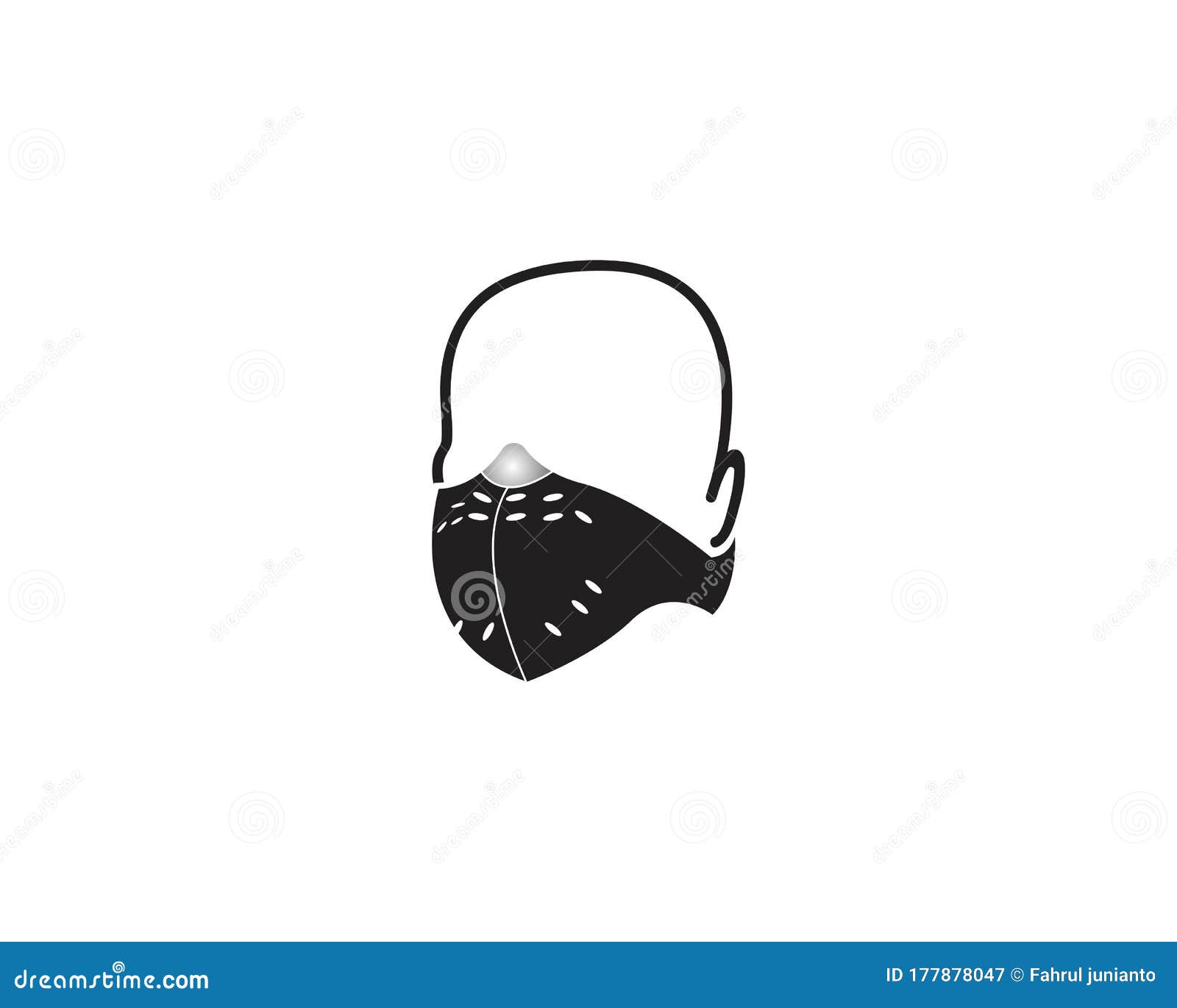 Face Masks Human Image Vector Illustration Stock Illustration ...