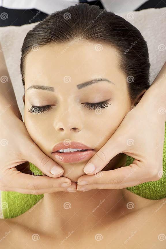 Face Massage Therapy at Spa Saloon Stock Photo - Image of dayspa ...