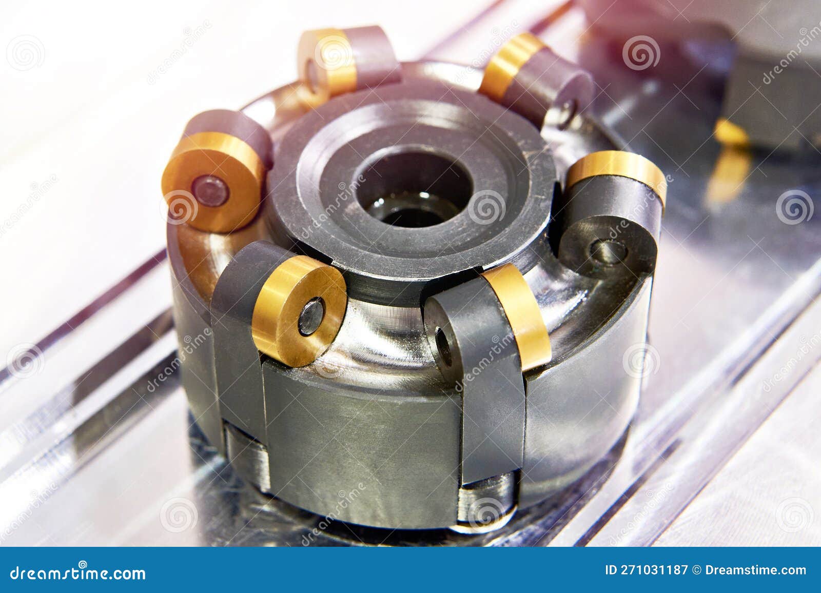 Face milling cutter stock image. Image of instrument - 271031187
