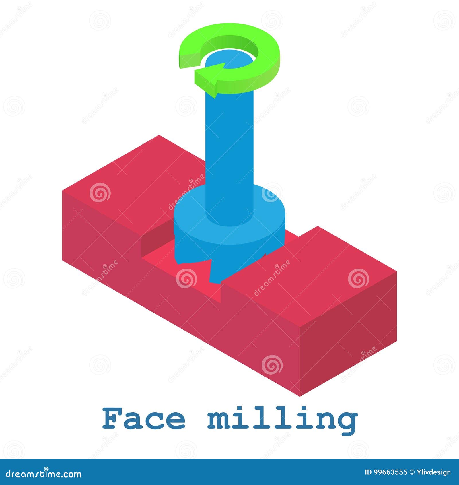 Face Milling Metalwork Icon, Isometric 3d Style Stock Vector ... Face Milling Metalwork Icon, Isometric 3d Style Stock Vector ...