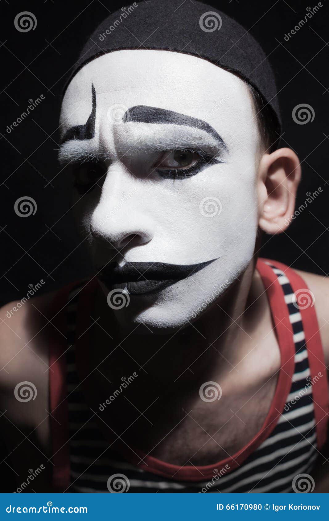 Face of mime stock photo. Image of leisure, shoulder - 66170980