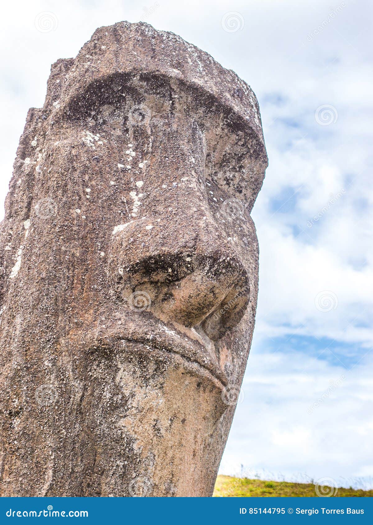 The Face of the Moai stock image. Image of nature, culture - 85144795