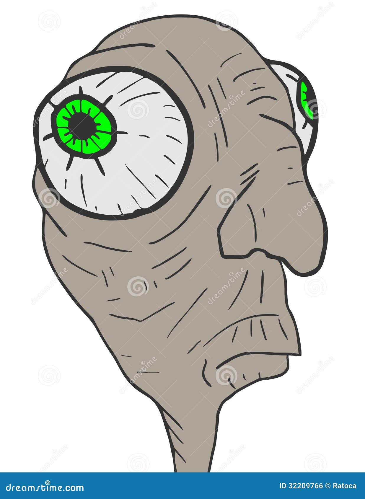 Face monster stock vector. Illustration of puppet, ugly - 32209766