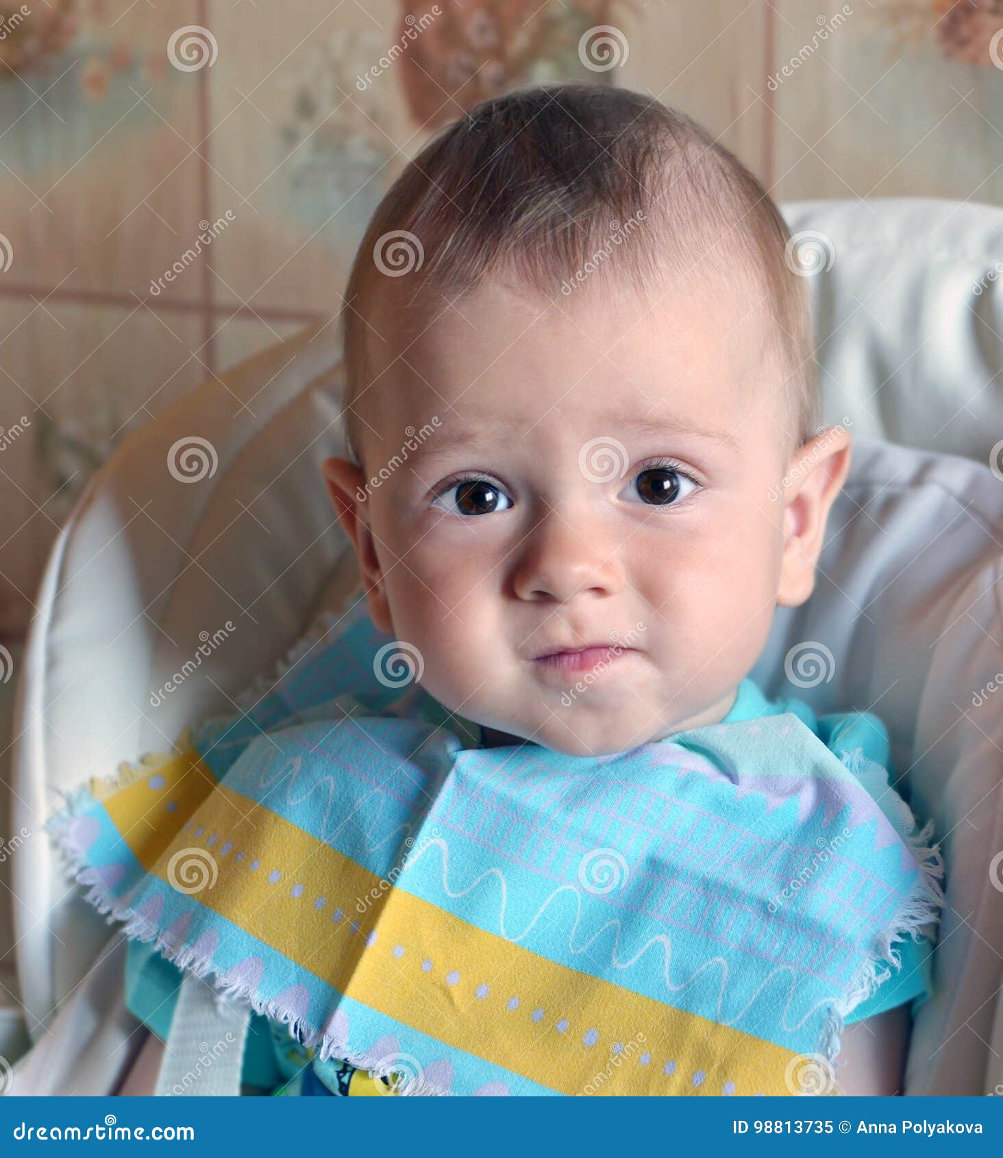 Face of nice baby stock image. Image of blue, complaisant - 98813735