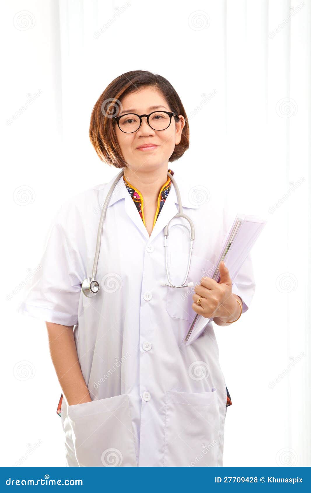 Face of Nice Female Doctor in Hospital Stock Photo - Image of clear ...