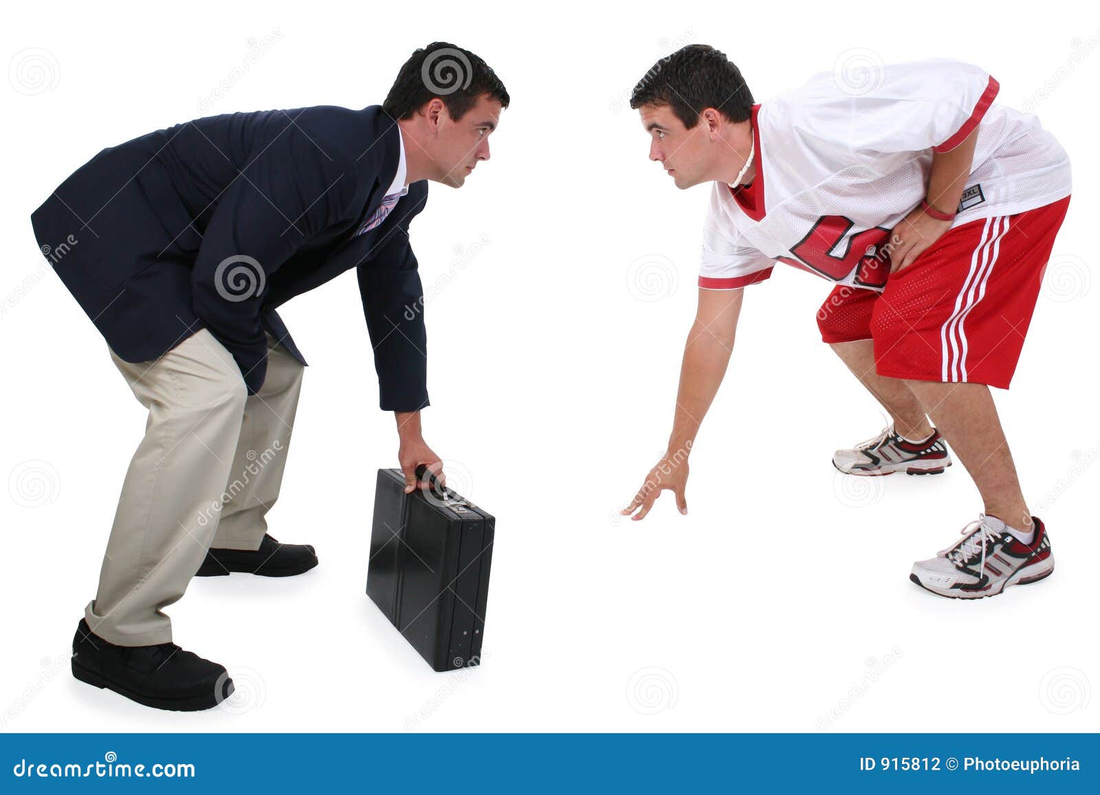 Face Off with Clipping Path Stock Photo - Image of athlete, caucasian ...