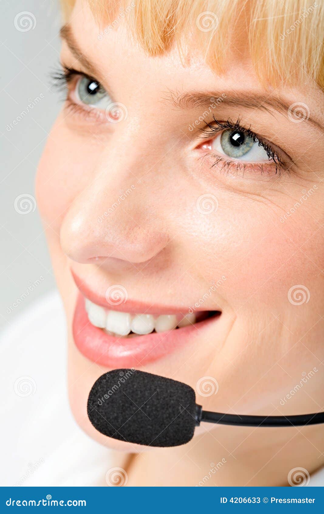 Face of operator stock image. Image of face, happy, helpdesk - 4206633