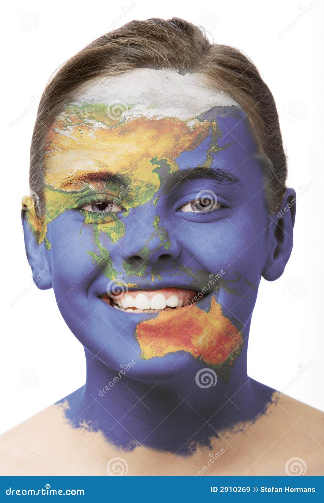 Face Paint - Flag Of India Stock Photo | CartoonDealer.com #2884464