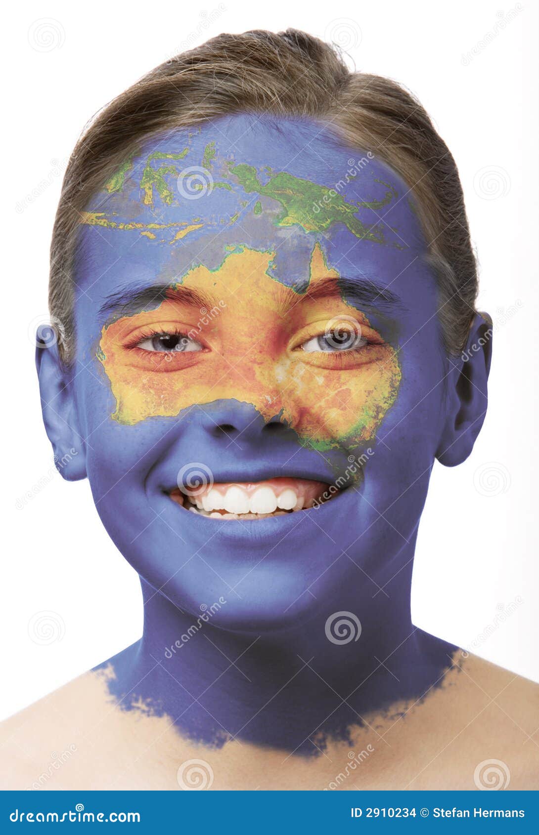 Face paint - australia stock photo. Image of face, australia - 2910234