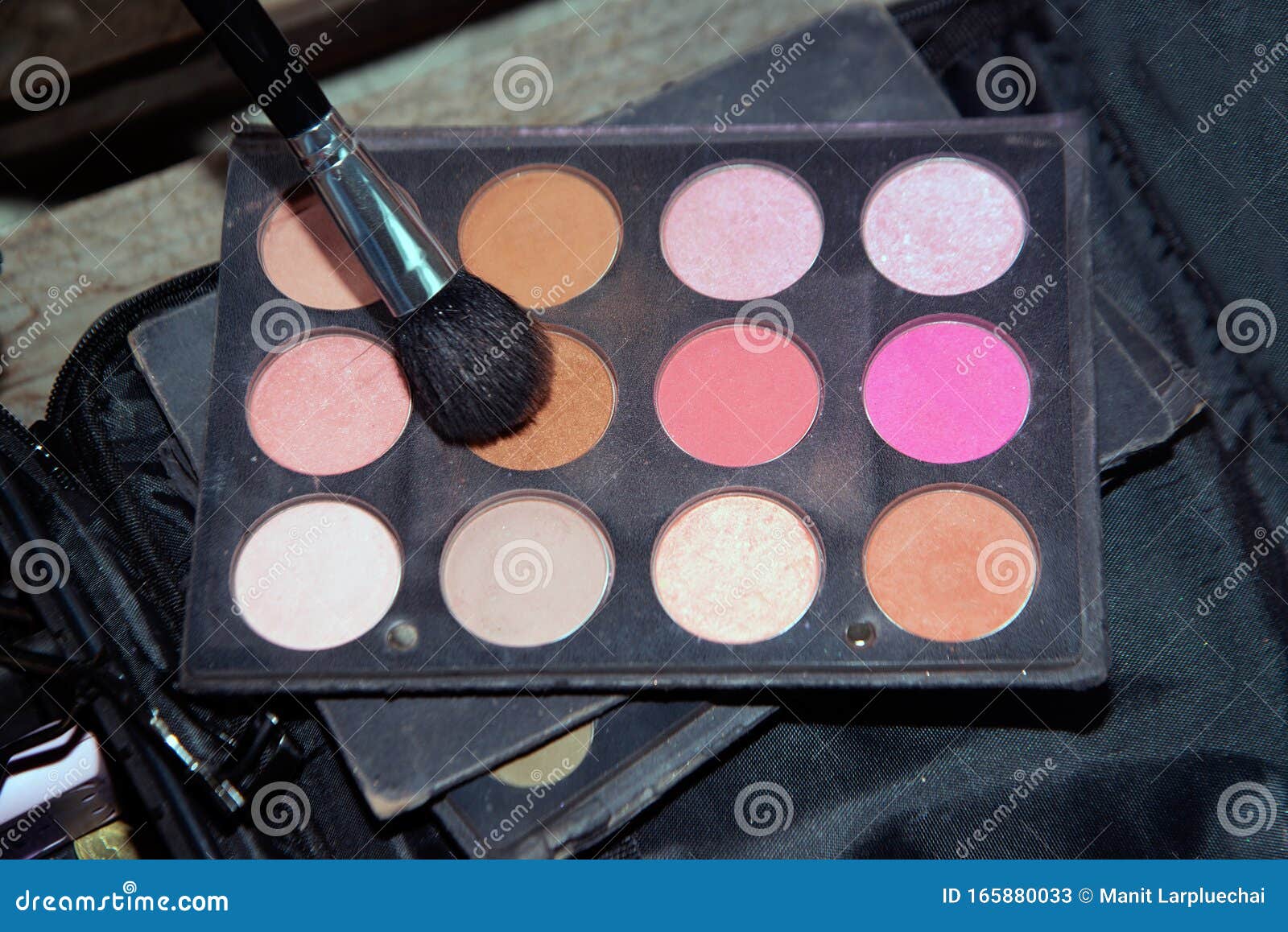 Face Paint Tray for Make-up the Color Selection Process with a Makeup ...