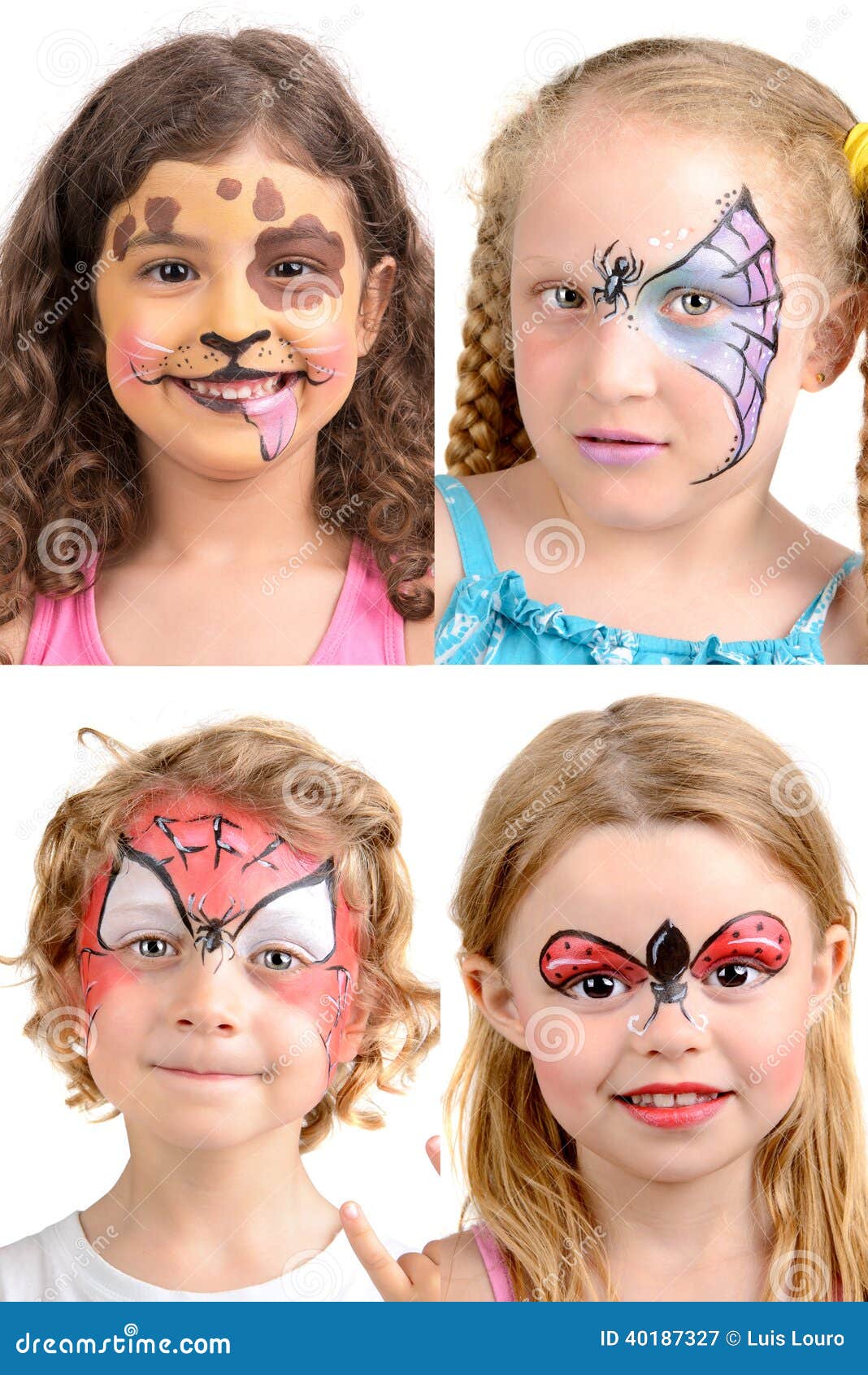 Face-Painting stock image. Image of person, cheerful - 40187327