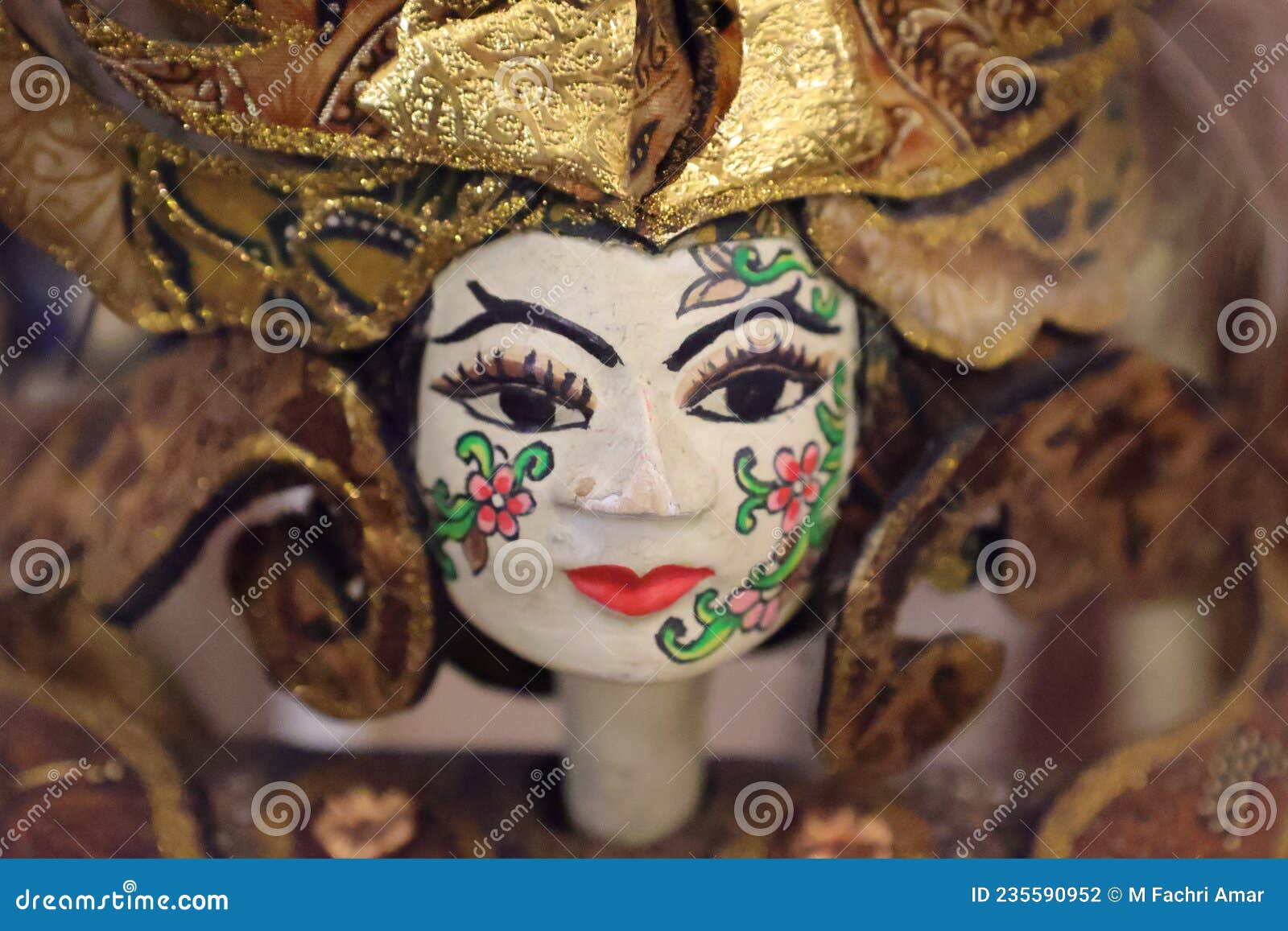 Face painting wayang art stock photo. Image of costume - 235590952