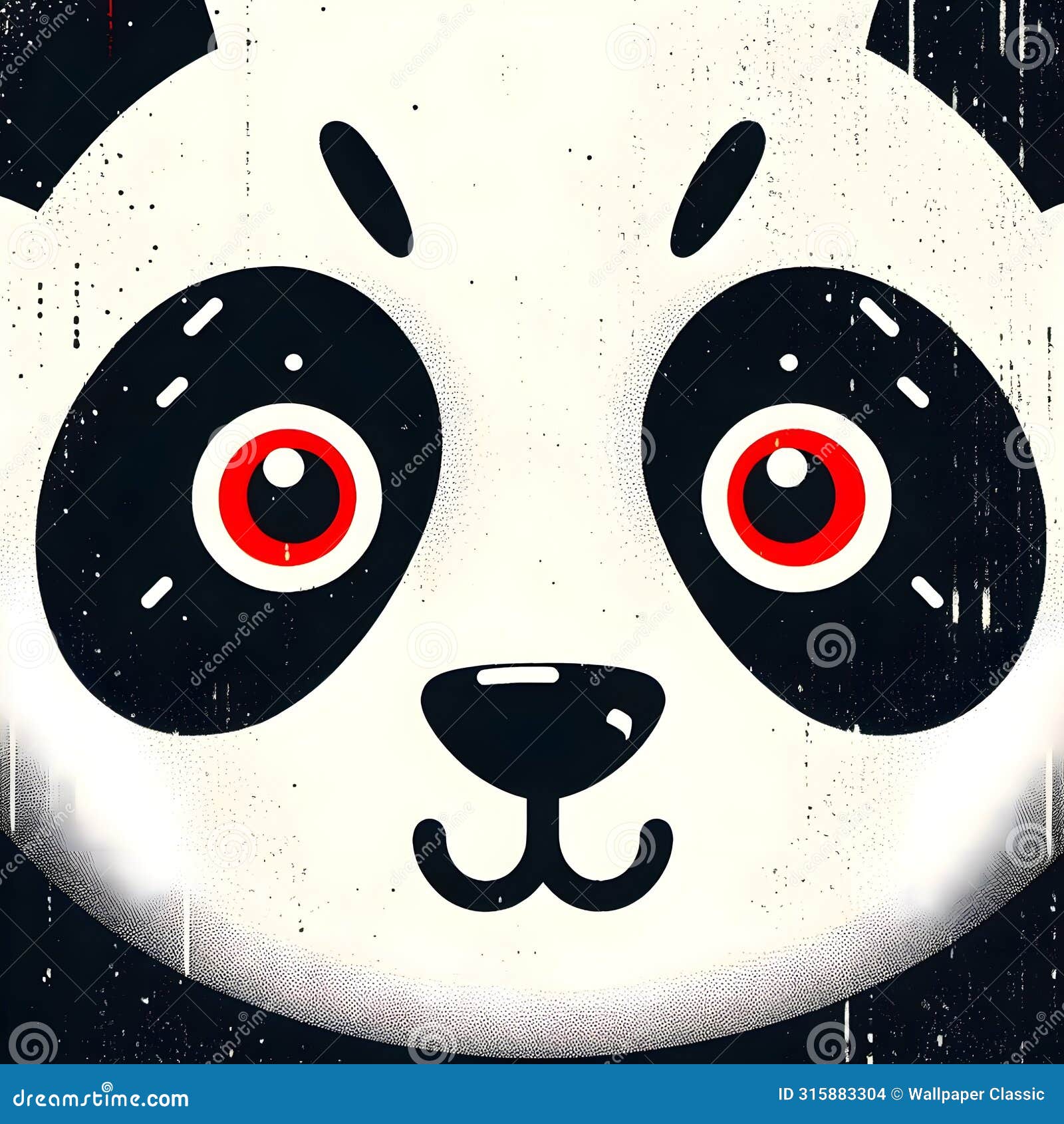 Face Panda Kung Fu Red Eyes Ai Generator Stock Photo - Image of kung ...