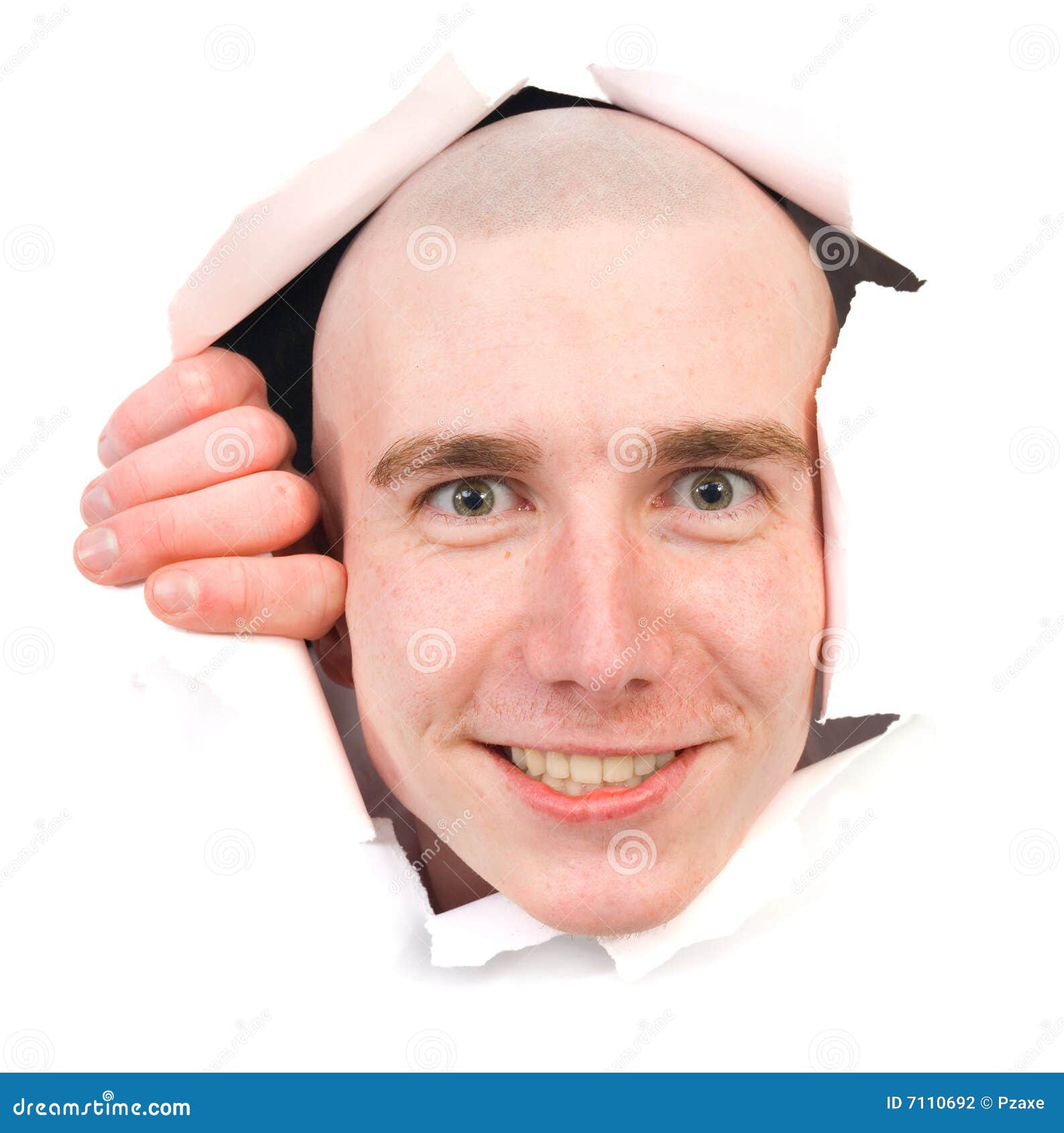 Face and paper stock photo. Image of funny, close, paper - 7110692