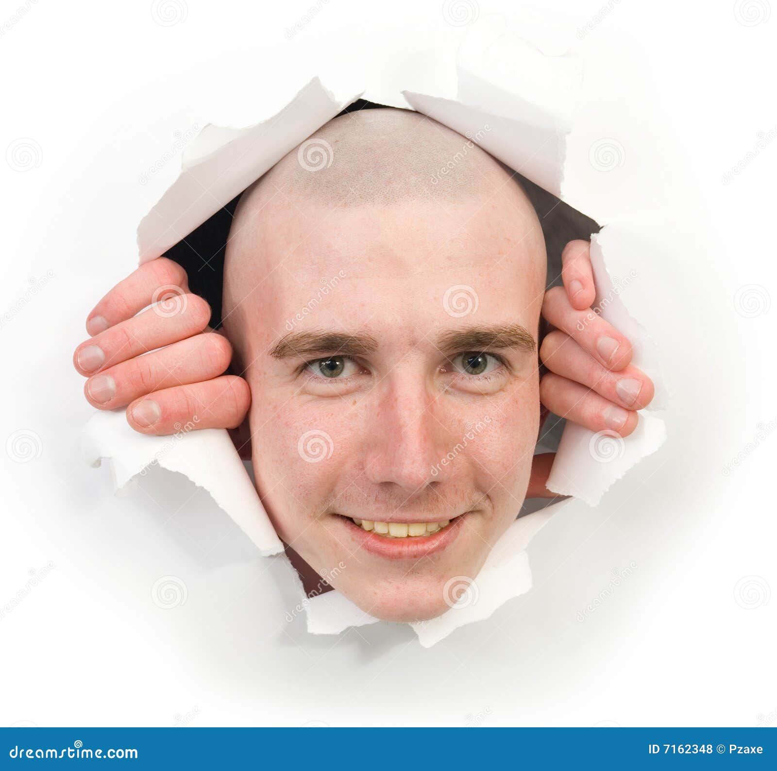 Face and paper stock photo. Image of paper, sheet, smile - 7162348