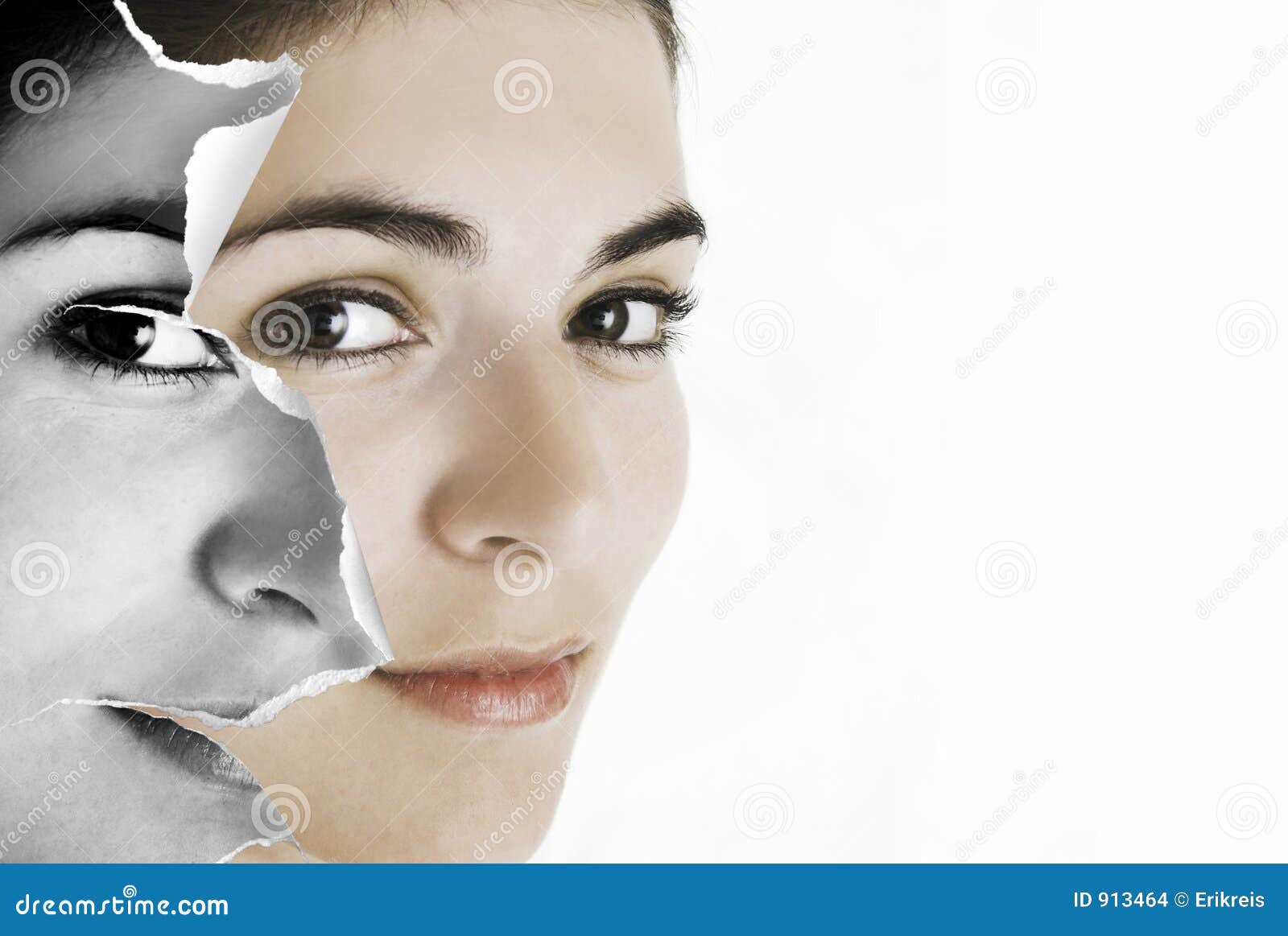 Face paper stock photo. Image of fashion, eyes, feminine - 913464