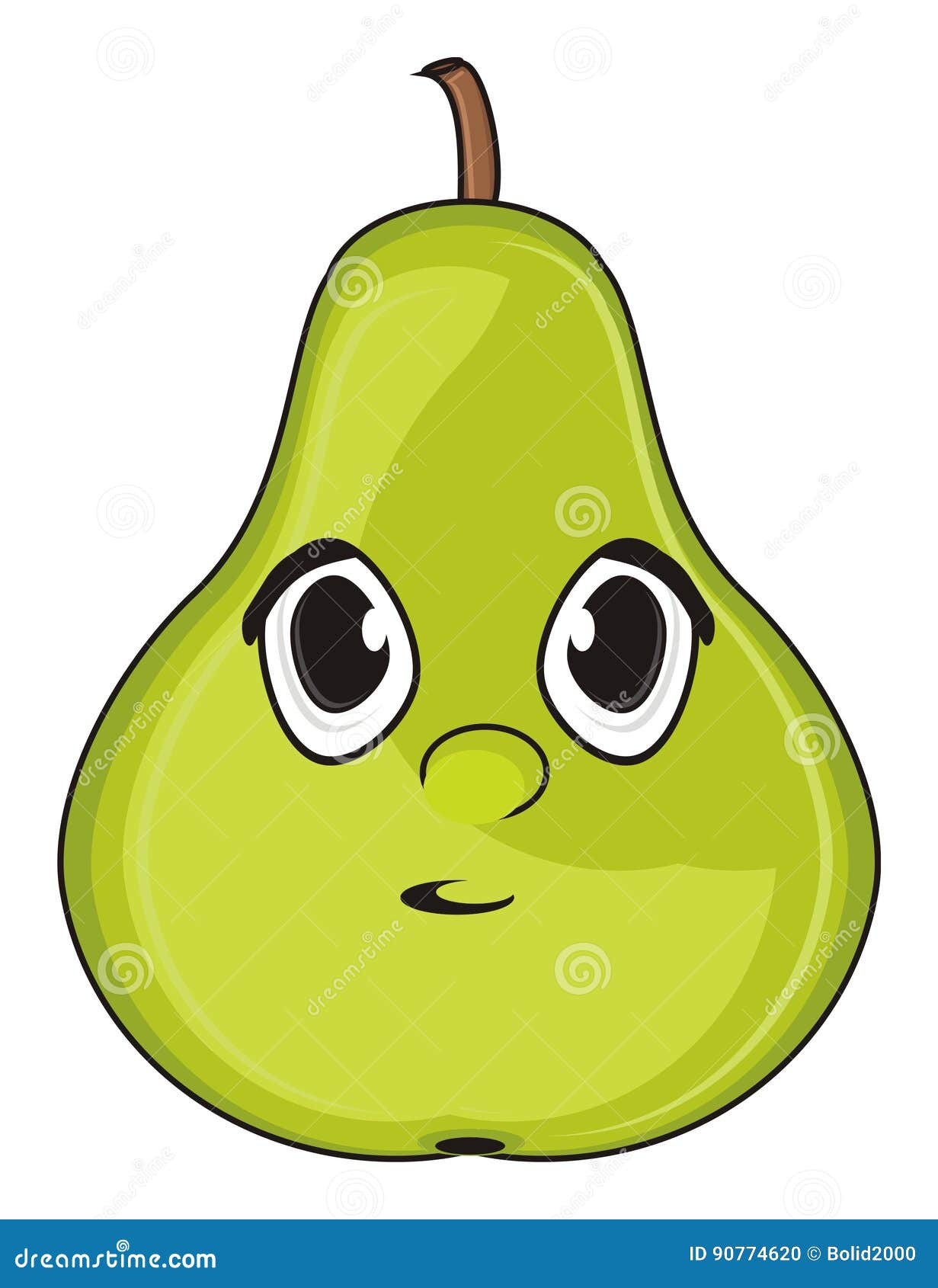 Face of pear stock illustration. Illustration of farm - 90774620