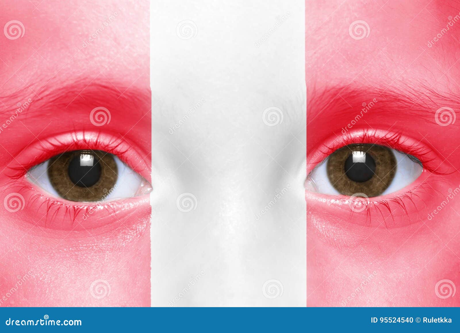 Face with peruvian flag stock photo. Image of color, ensign - 95524540