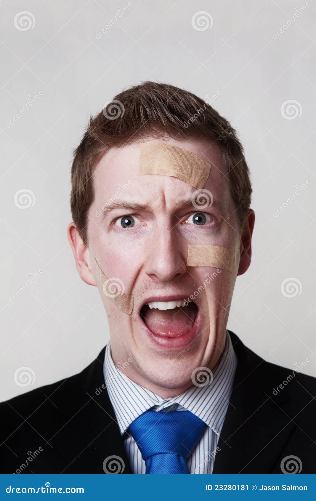 Face plaster stock image. Image of face, wound, accident - 23280181