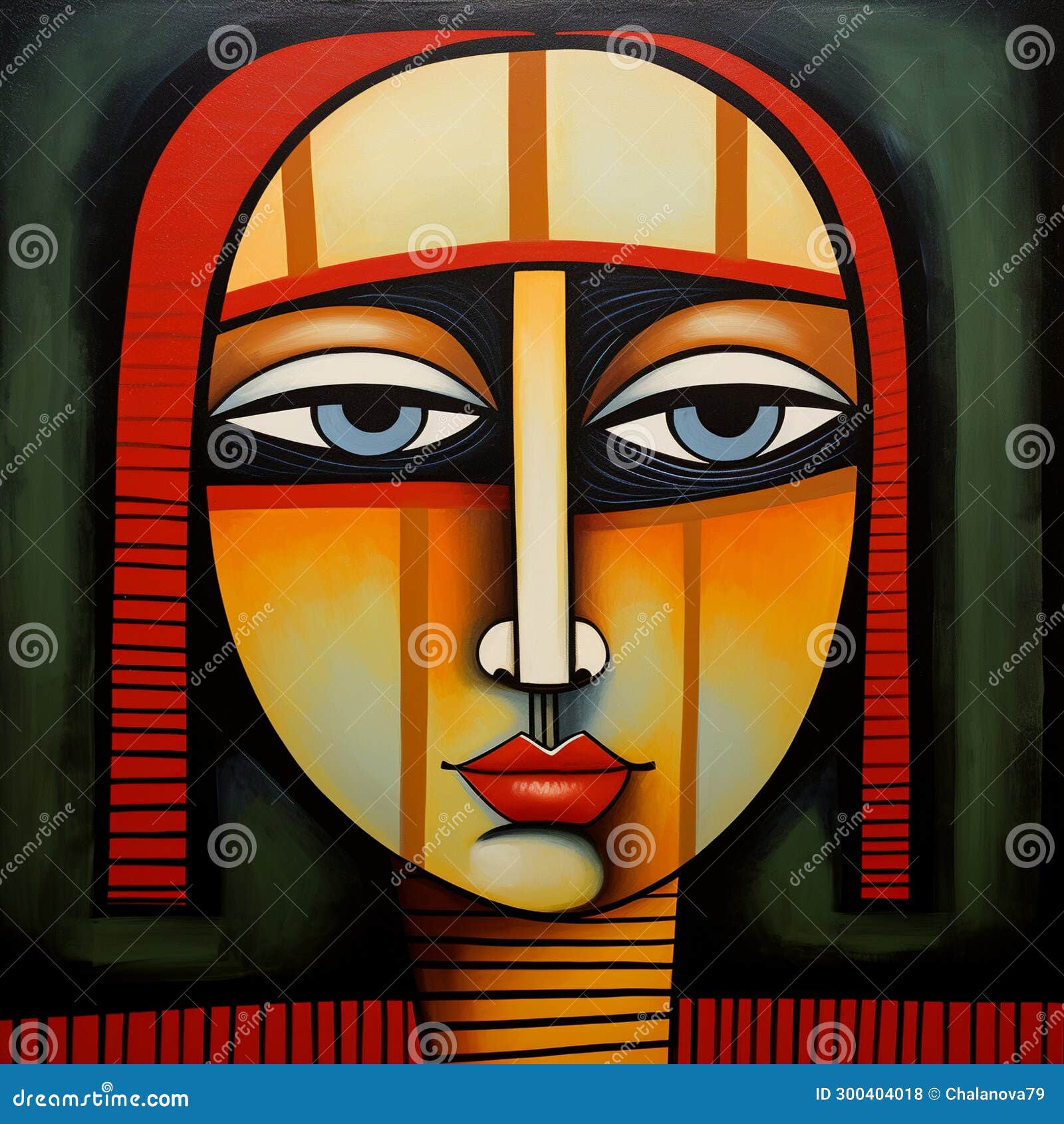 Face Portrait Abstraction Wall Art Illustration Design Creative Shapes ... Face Portrait Abstraction Wall Art Illustration Design Creative Shapes ...