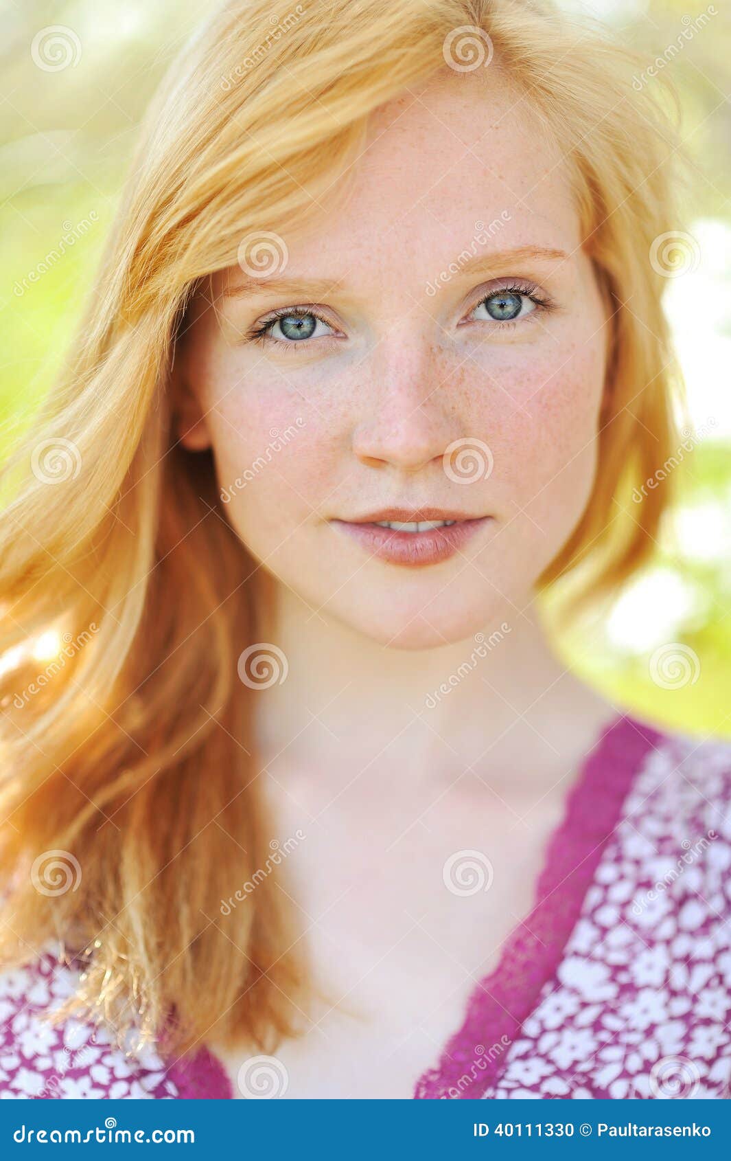 Face of a Pretty Girl in Spring Stock Photo - Image of cute, pleasure ...