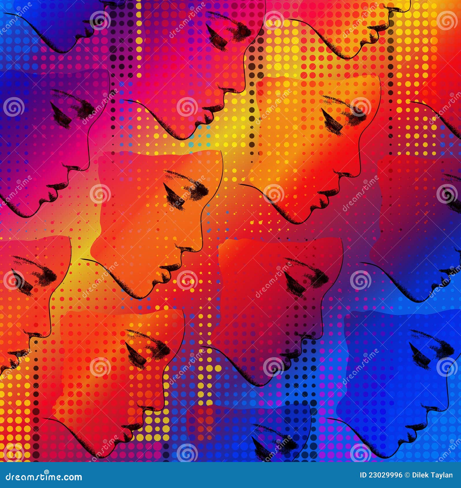 Face print Graphic stock illustration. Illustration of play - 23029996