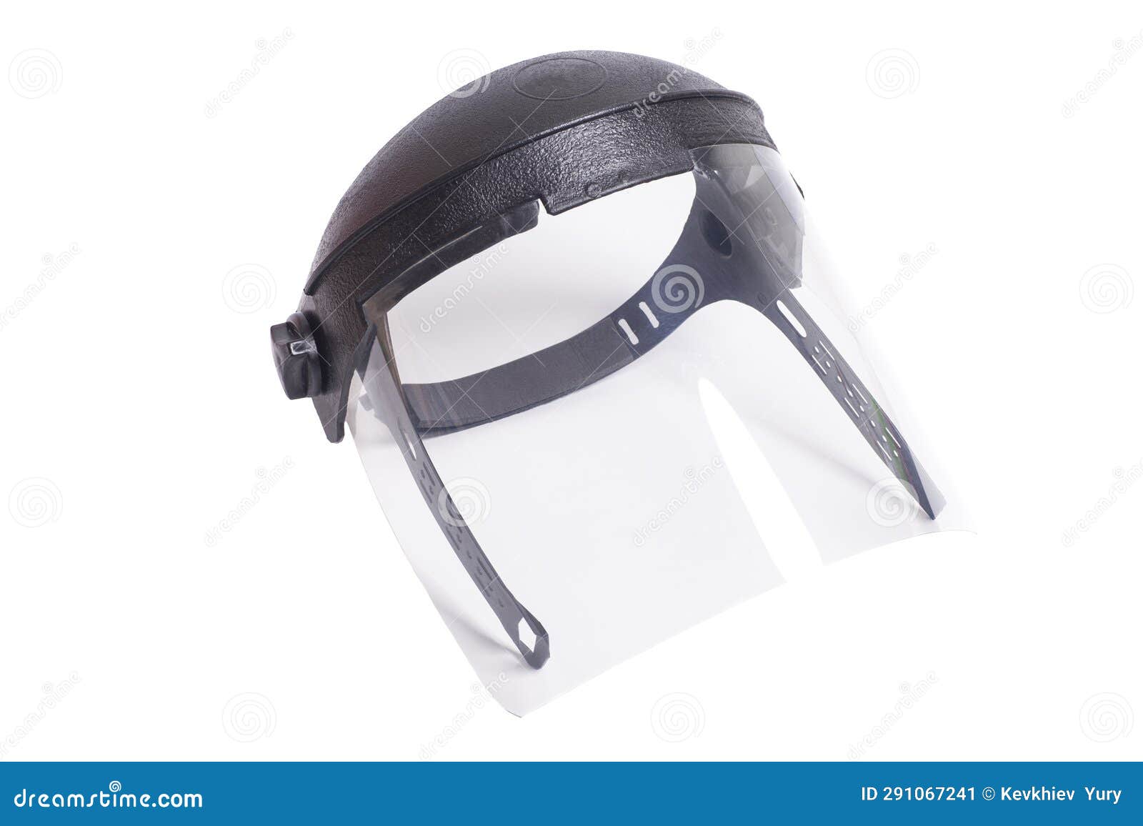 Face Protection Shield Isolated on White Background. Stock Image ...